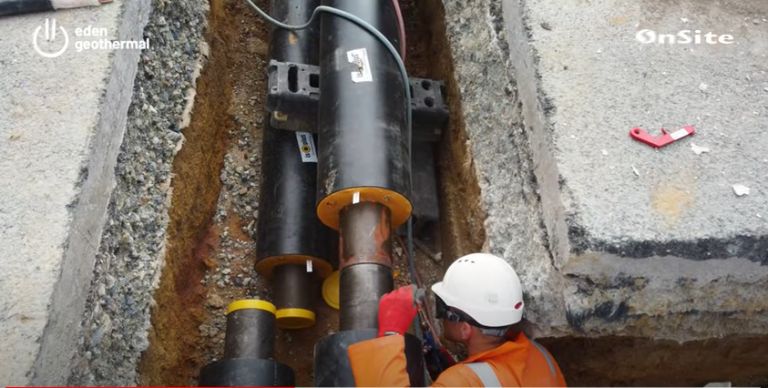 Installation of heat main to supply Eden Project with geothermal heat ...